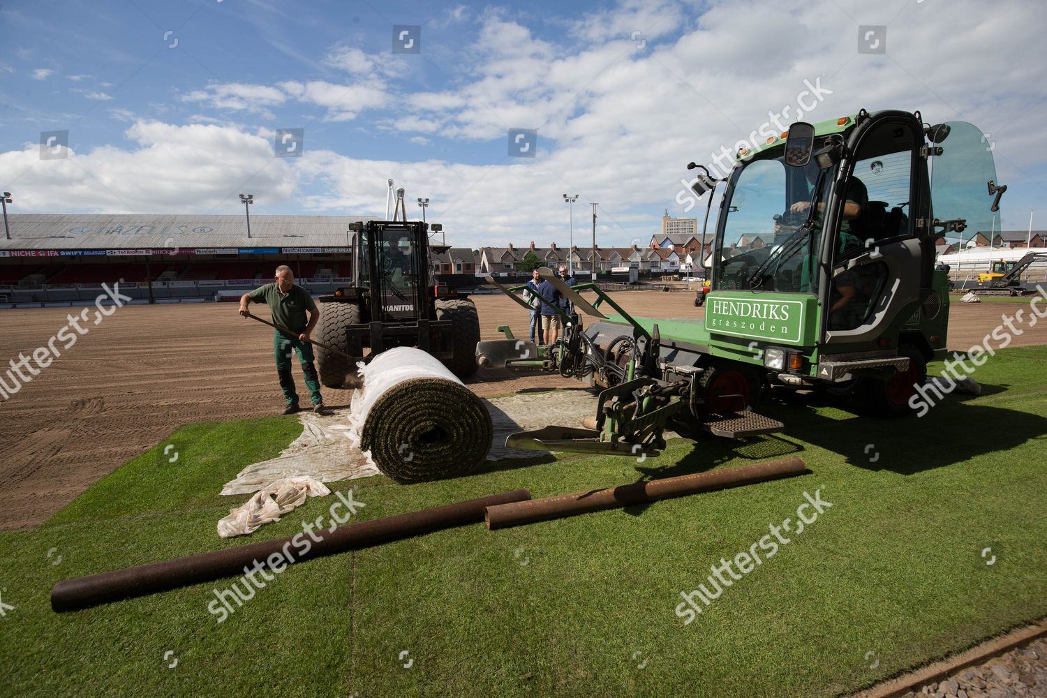 New Turf Installed Rodney Parade Editorial Stock Photo - Stock Image ...