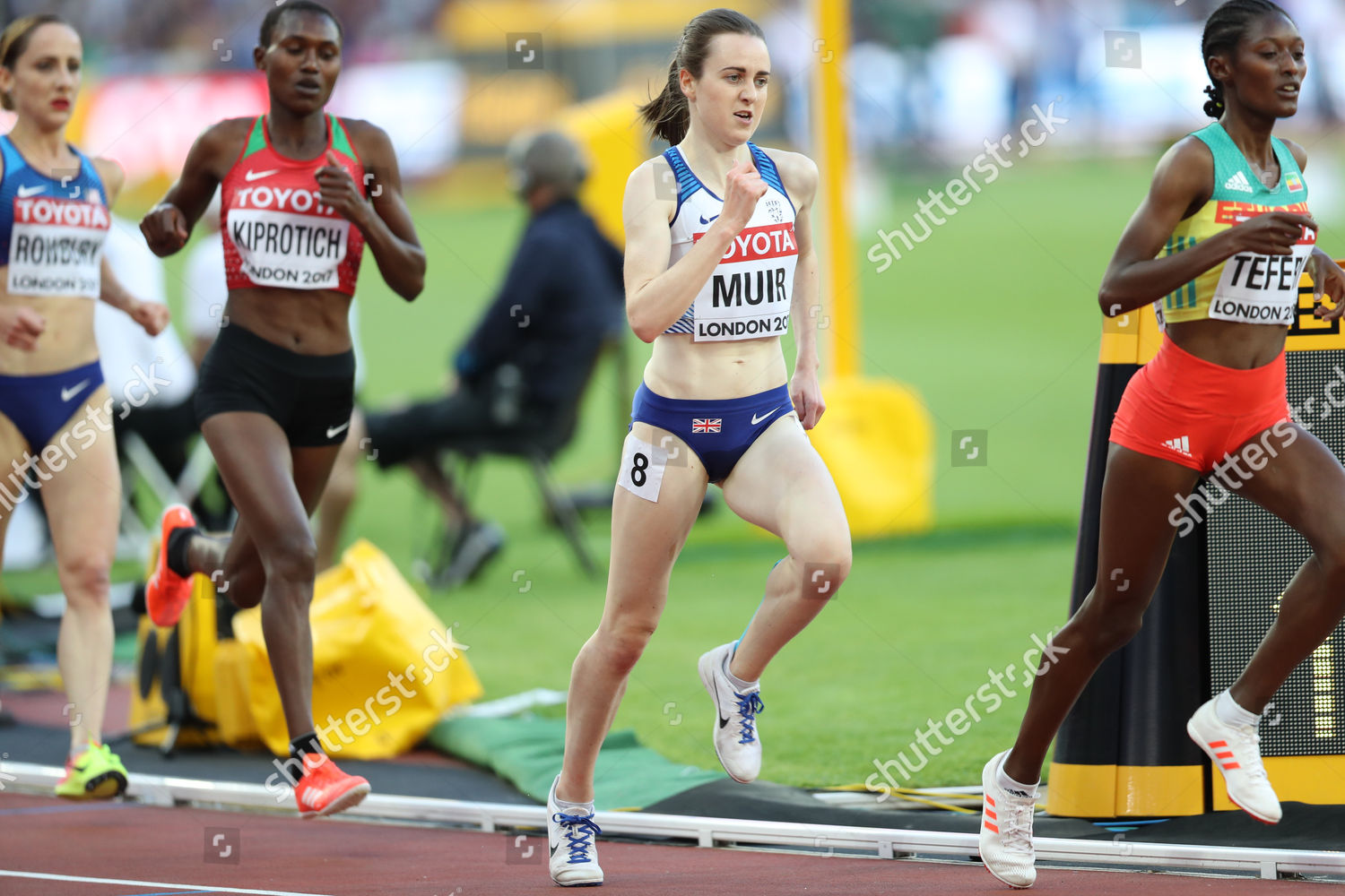 Laura Muir During 5000m Heat During Editorial Stock Photo - Stock Image ...
