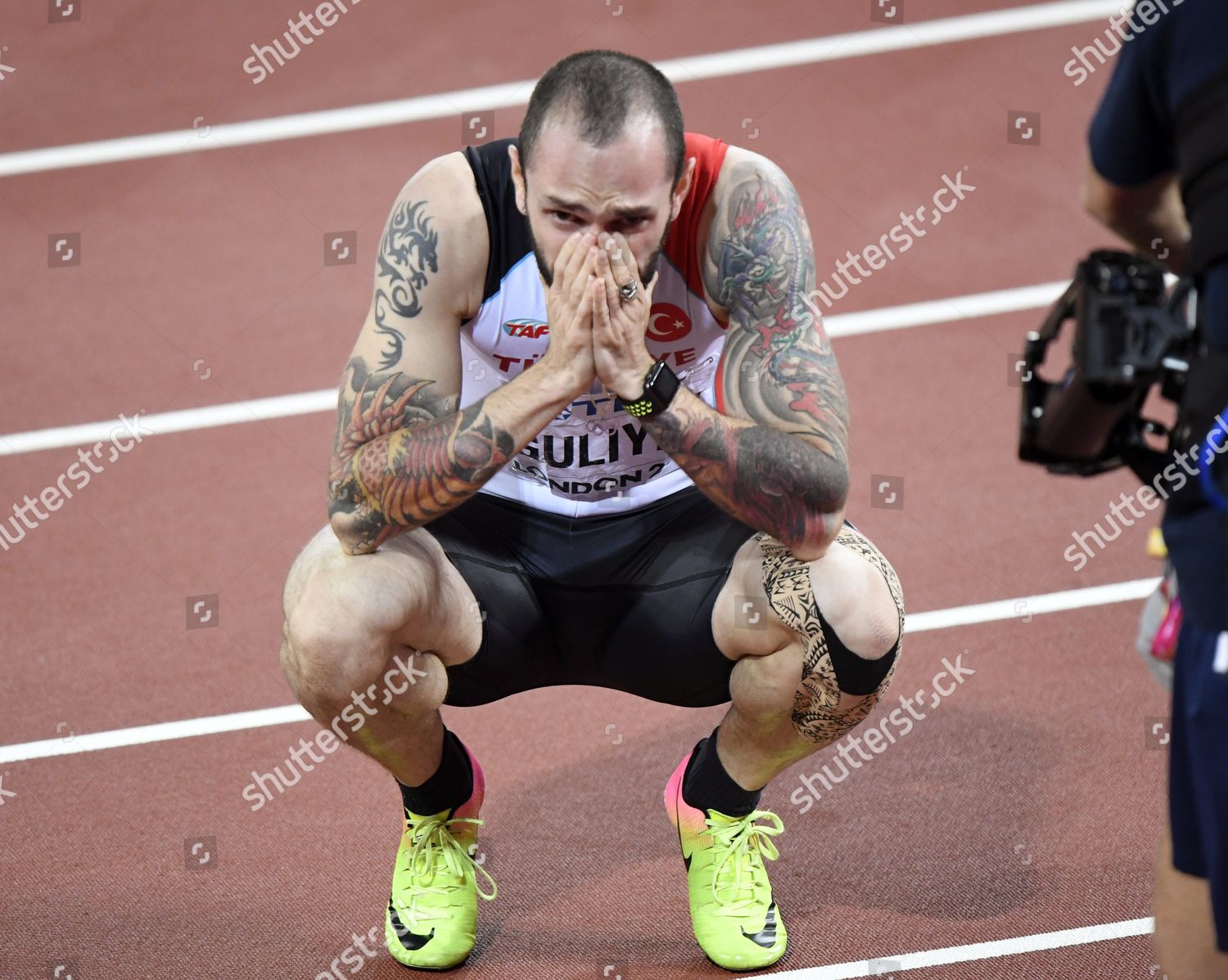 Ramil Guliyev Turkey Celebrates After Mens Editorial Stock Photo ...