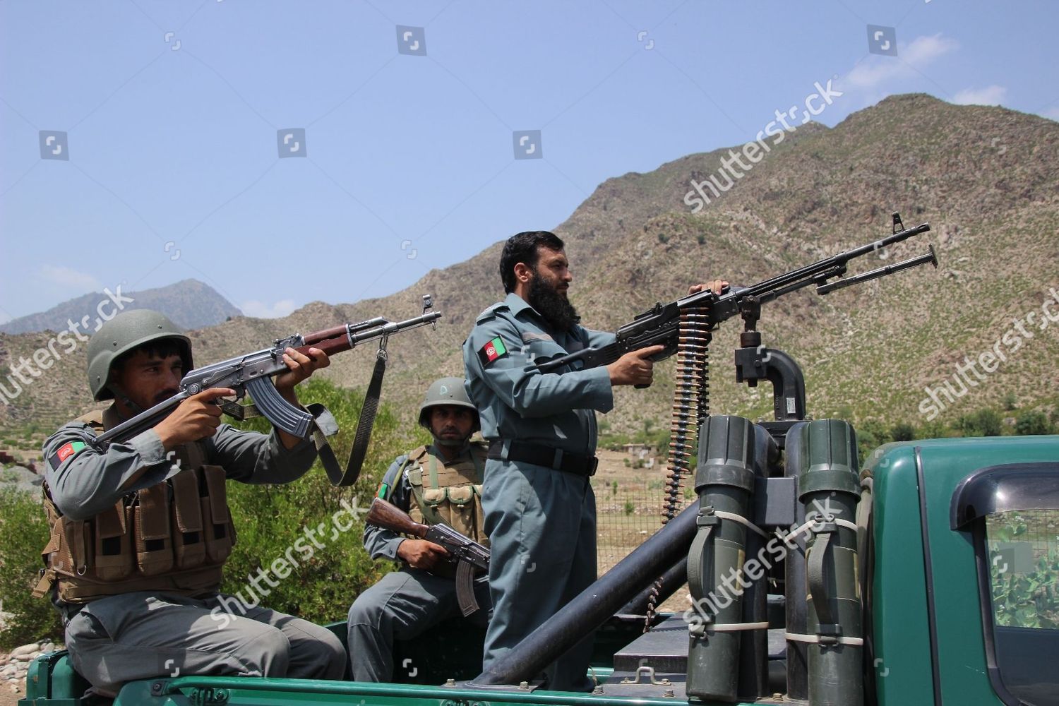 Afghan Security Force Members Take Part Editorial Stock Photo - Stock ...