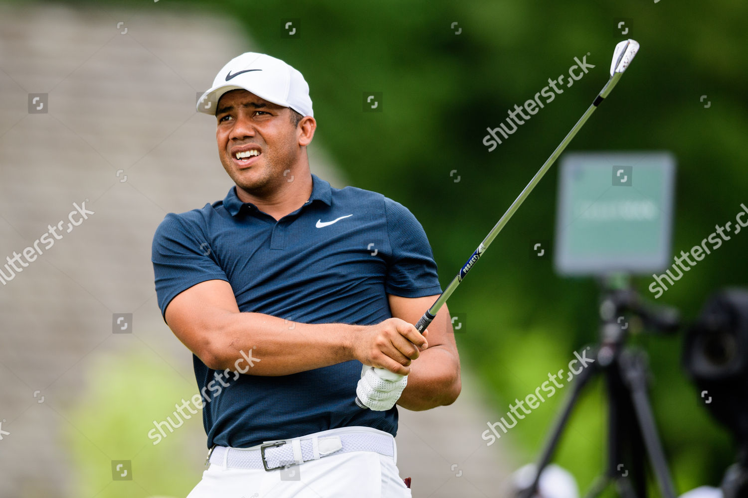 Golfer Jhonattan Vegas During Pga Championship Editorial Stock Photo ...