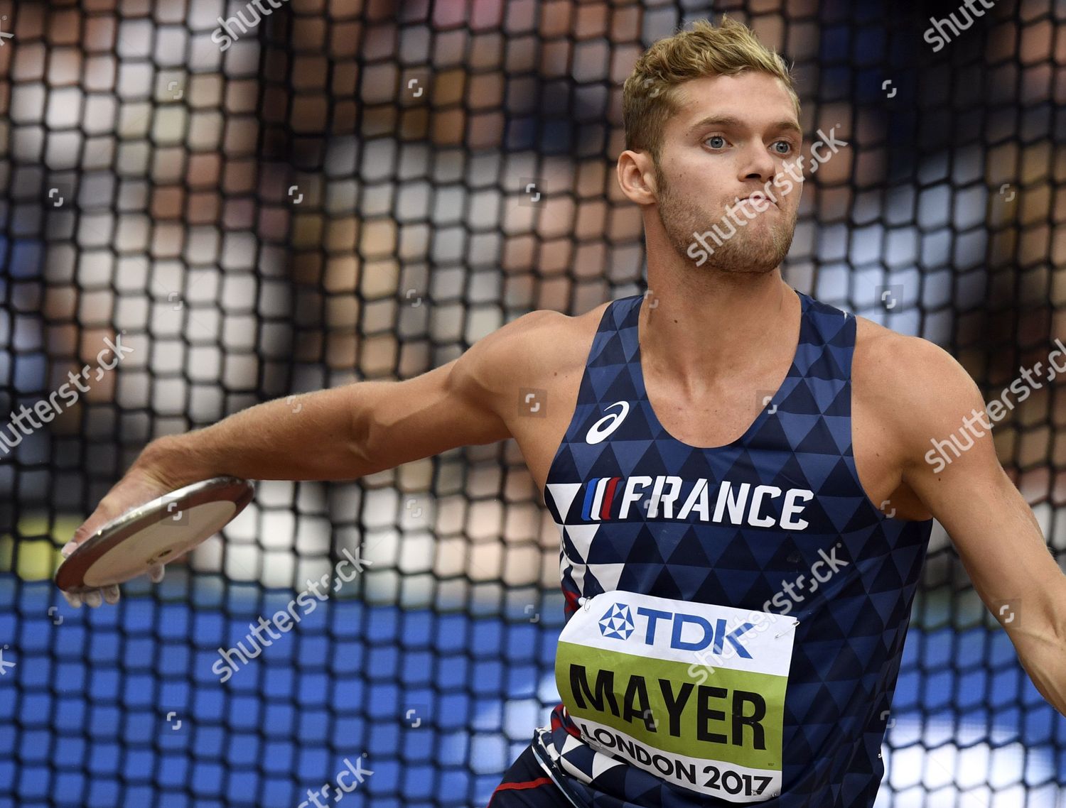 Kevin Mayer France Competes Discus Throw Editorial Stock Photo - Stock ...