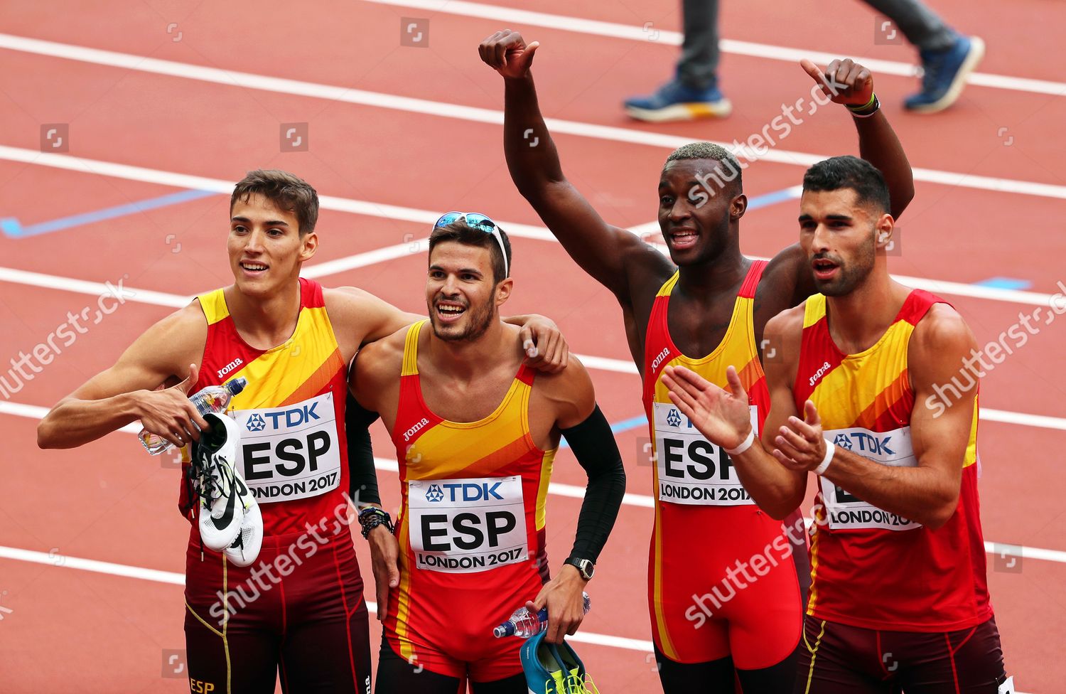 Members Spanish Relay Team React After Editorial Stock Photo - Stock ...