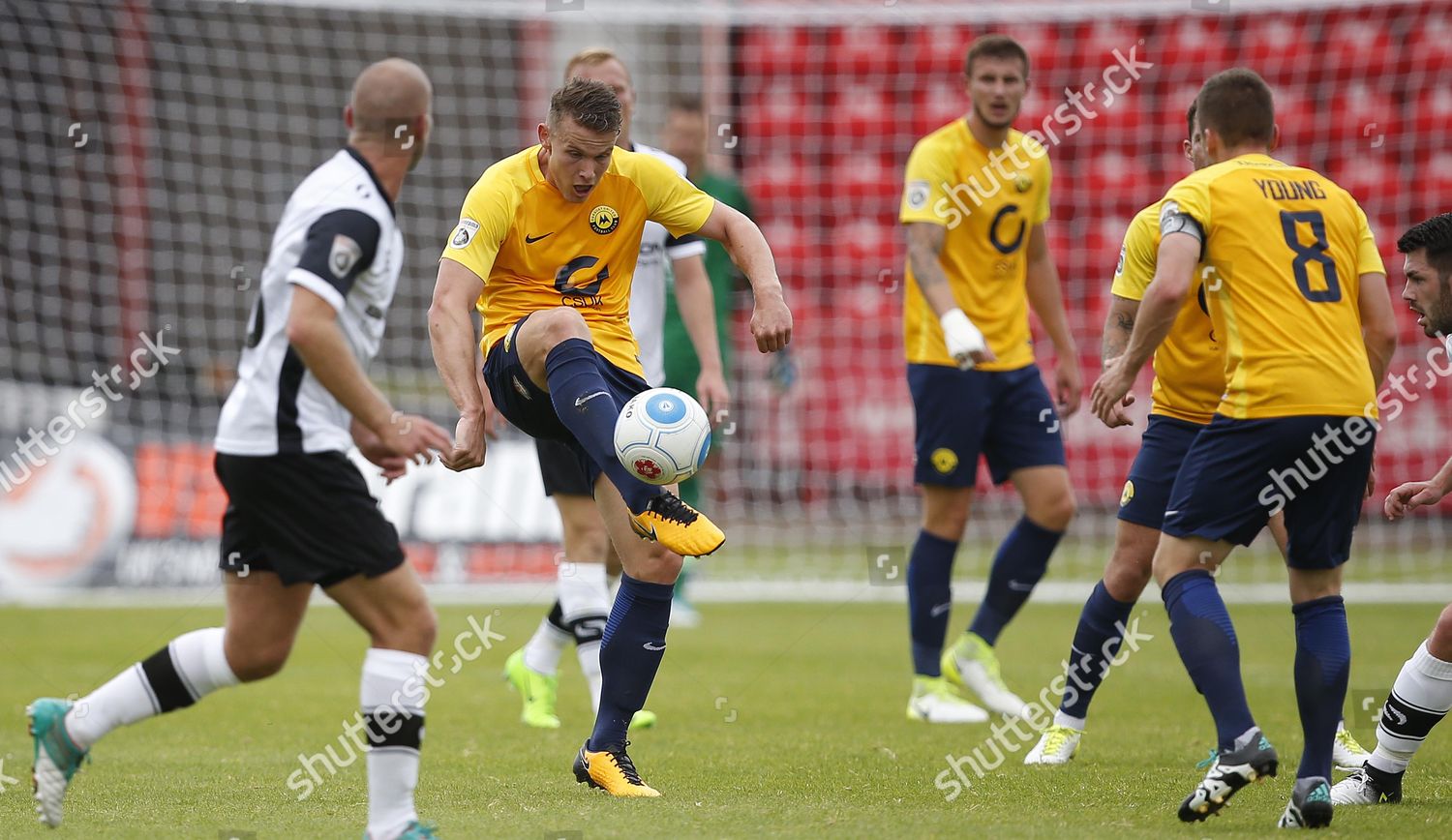 Torquay United Player Yan Klukowski Clears Editorial Stock Photo ...