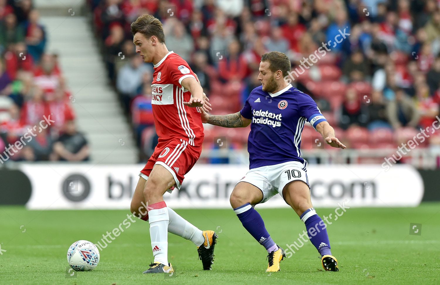 Dael Fry Middlesbrough Billy Sharp Sheffield Editorial Stock Photo ...