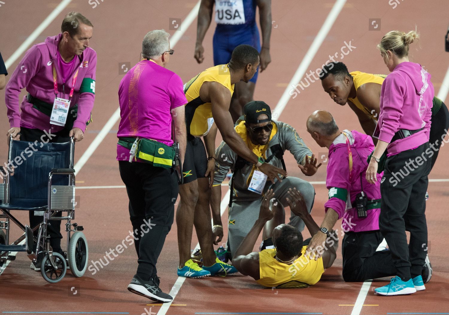 Usain Bolt Pulls Injury On Last Editorial Stock Photo - Stock Image ...