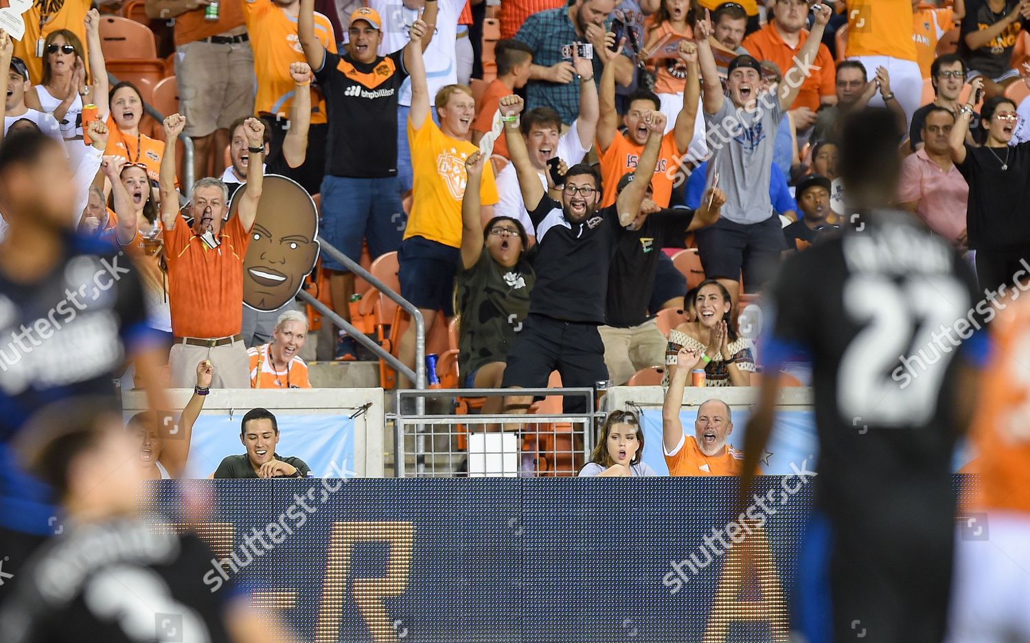 Dynamo Fans Celebrate Houston Dynamo Forward Editorial Stock Photo ...