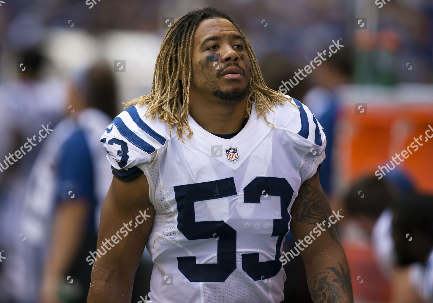 Indianapolis Colts Linebacker Edwin Jackson 53 Editorial Stock Photo ...