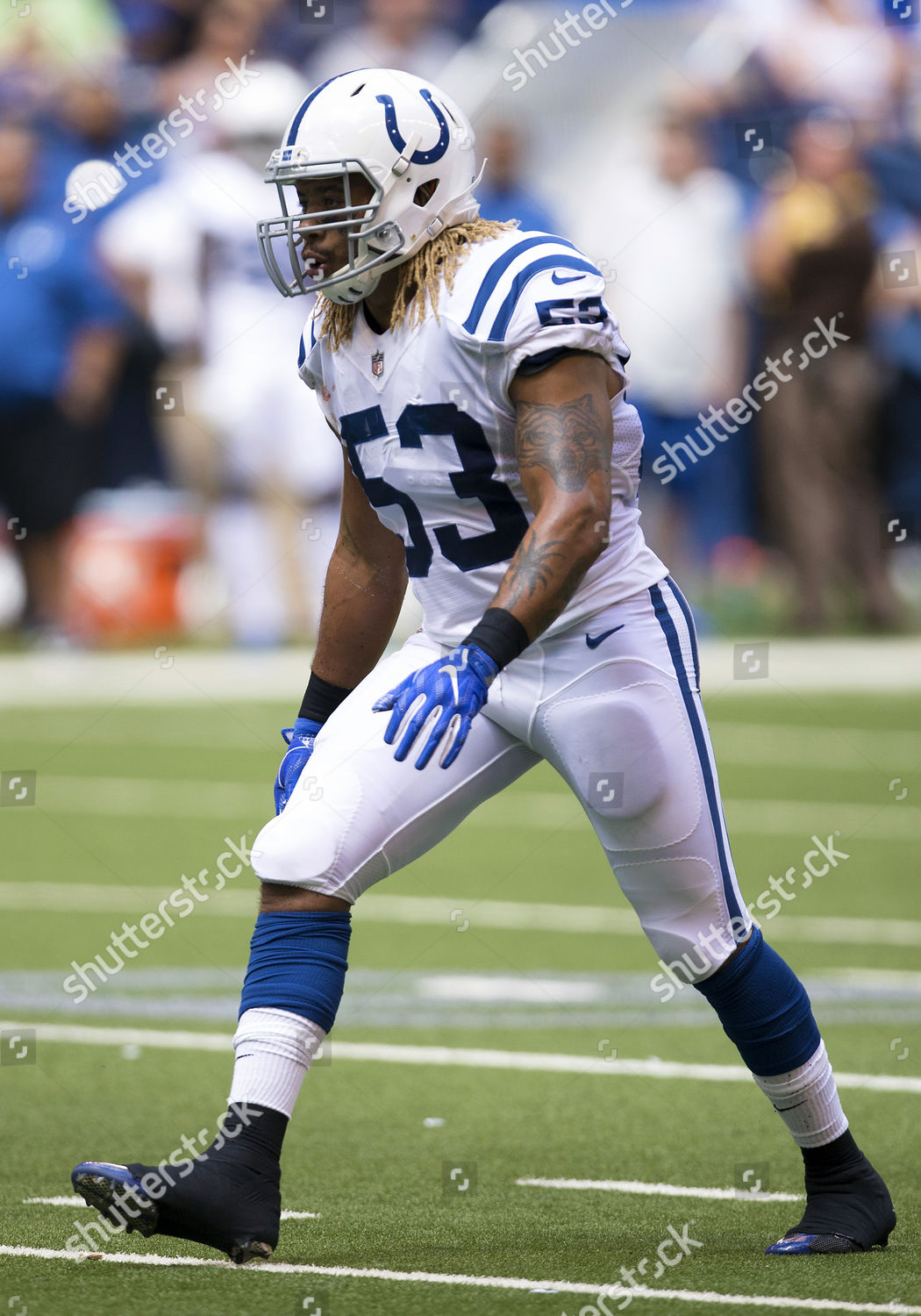 Indianapolis Colts Linebacker Edwin Jackson 53 Editorial Stock Photo ...