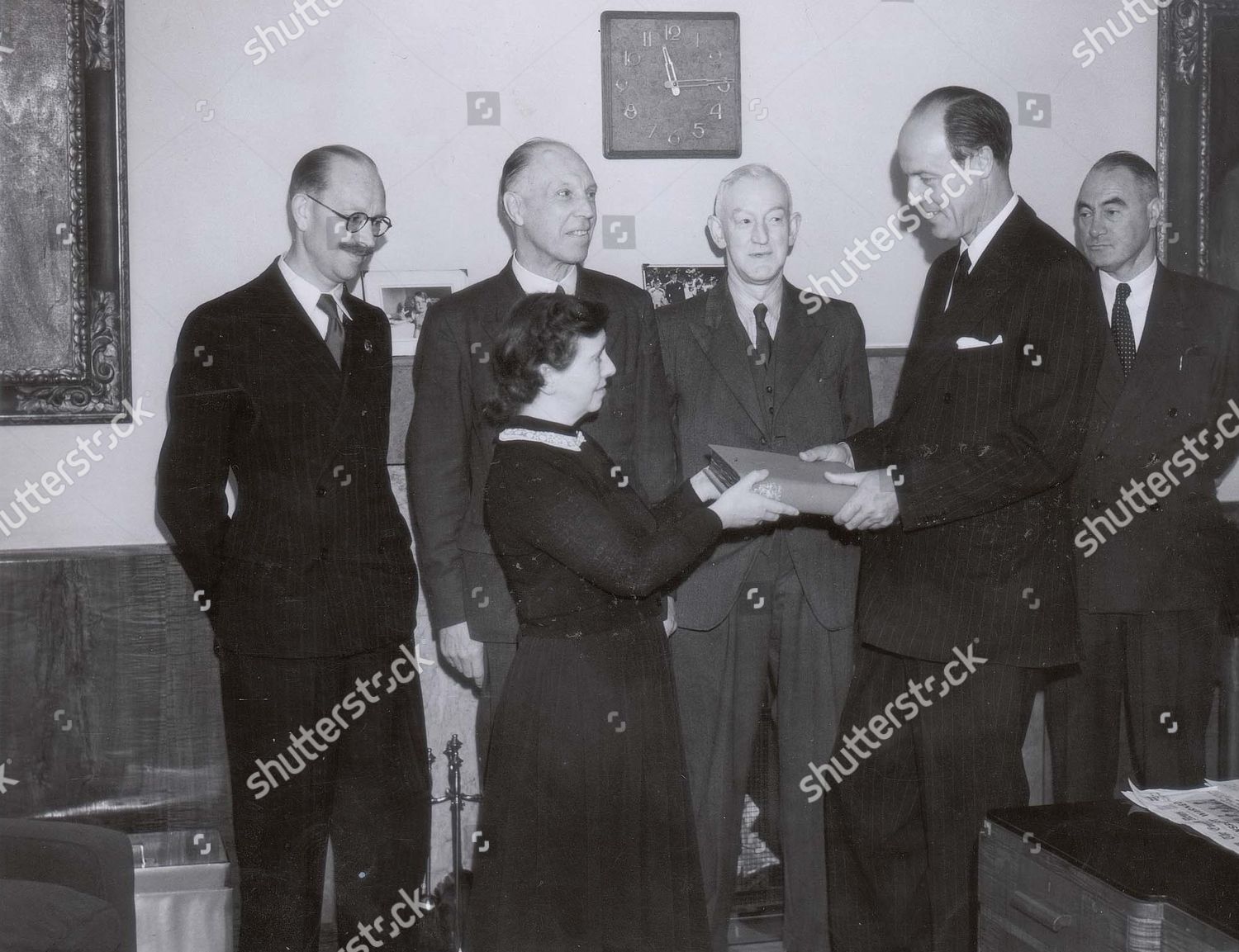 Lord Rothermere Receives Autographed Presentation Album Editorial Stock ...