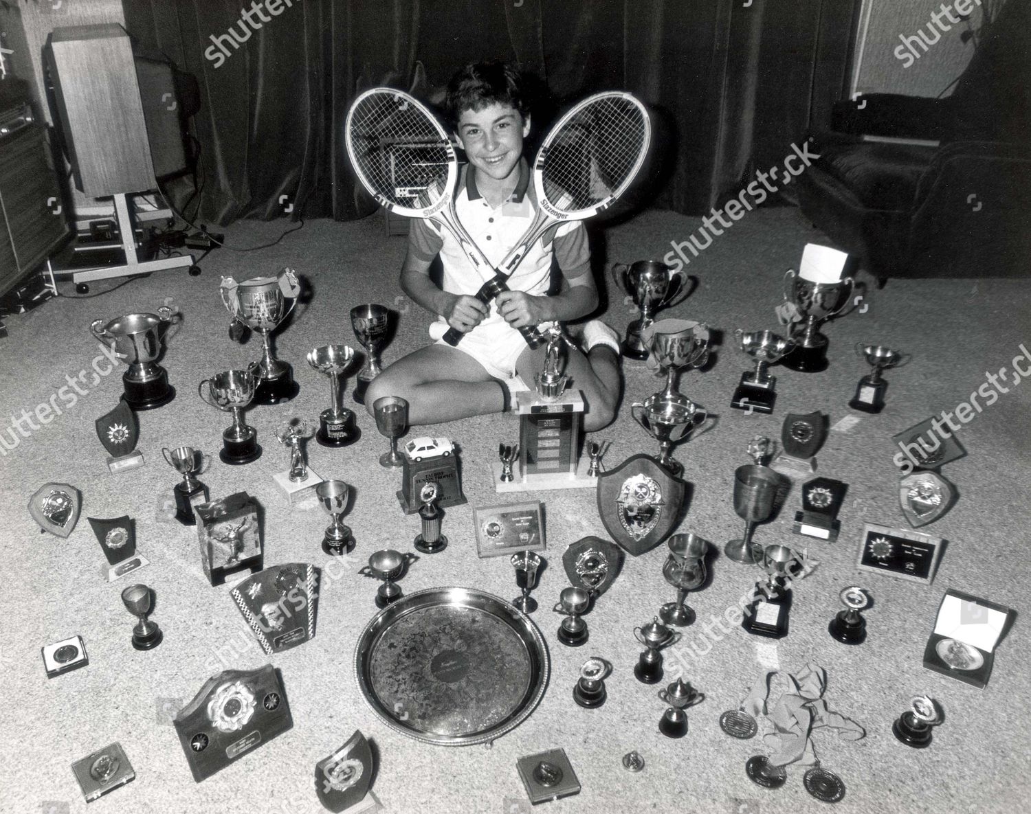 Danny Sapsford Junior Tennis Player Surrounded Editorial Stock Photo ...
