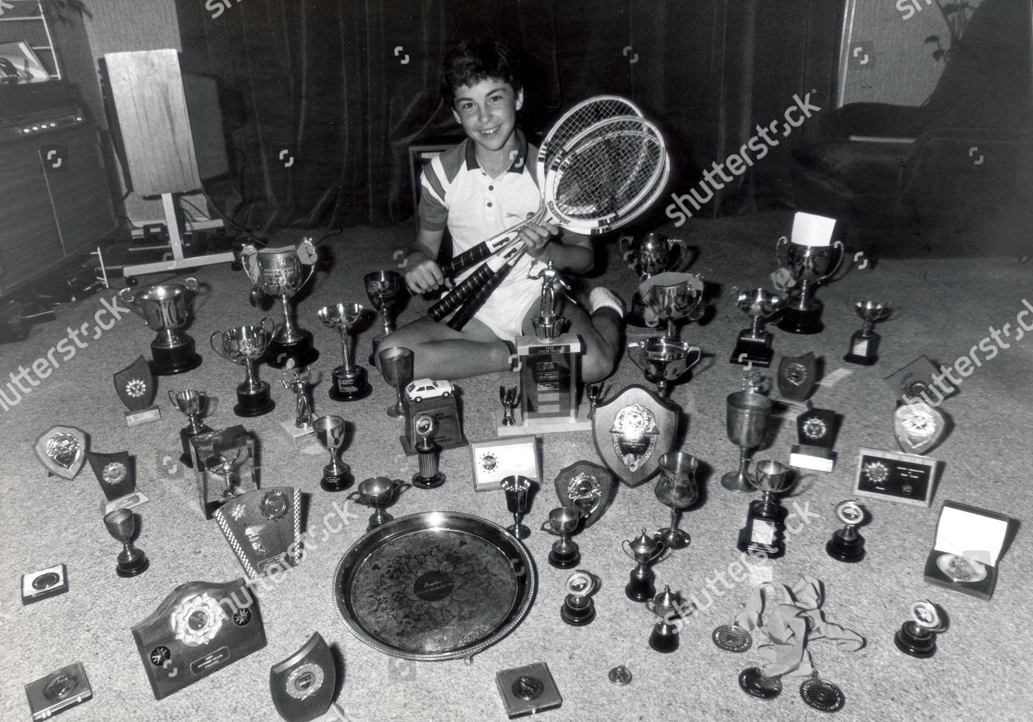 Danny Sapsford Junior Tennis Player Surrounded Editorial Stock Photo ...
