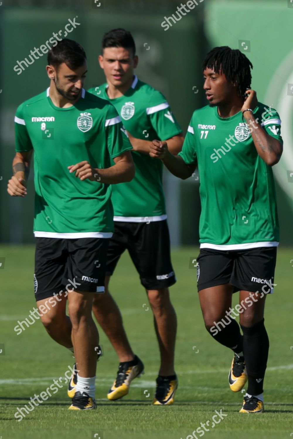 Sportings Lisbon Players Lr Bruno Fernandes Editorial Stock Photo ...