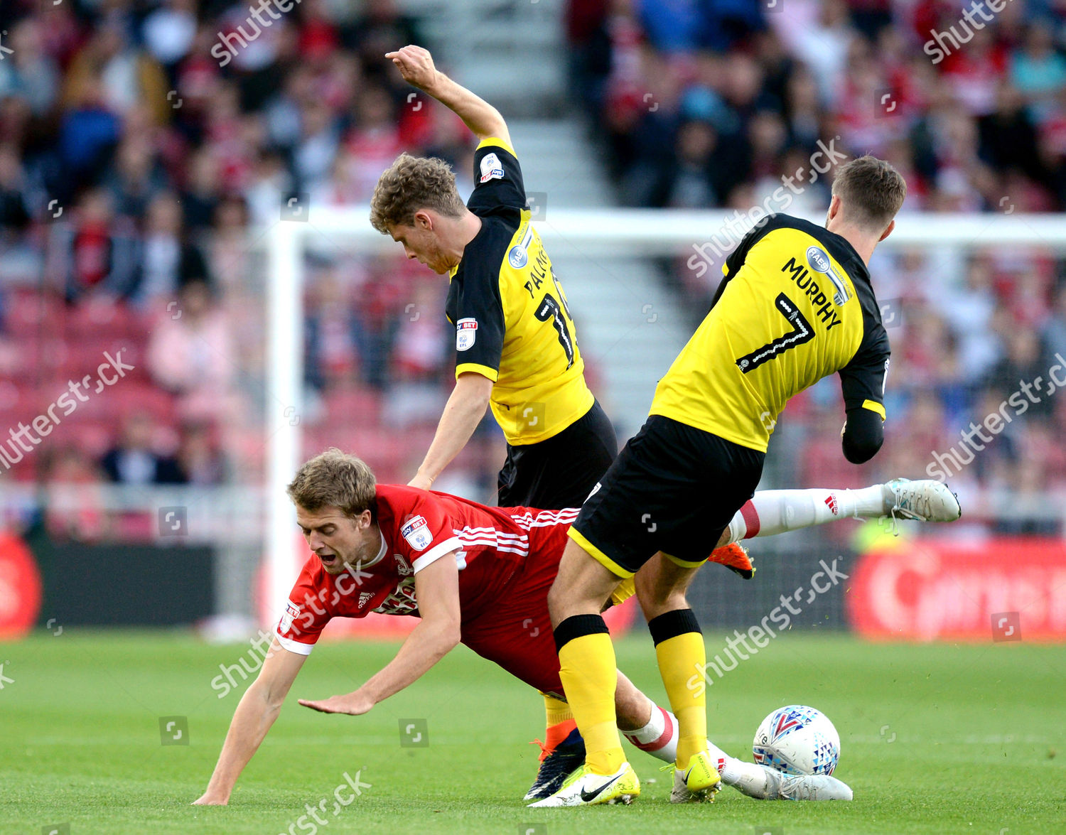 Patrick Bamford Middlesbrough Fouled By Luke Editorial Stock Photo ...