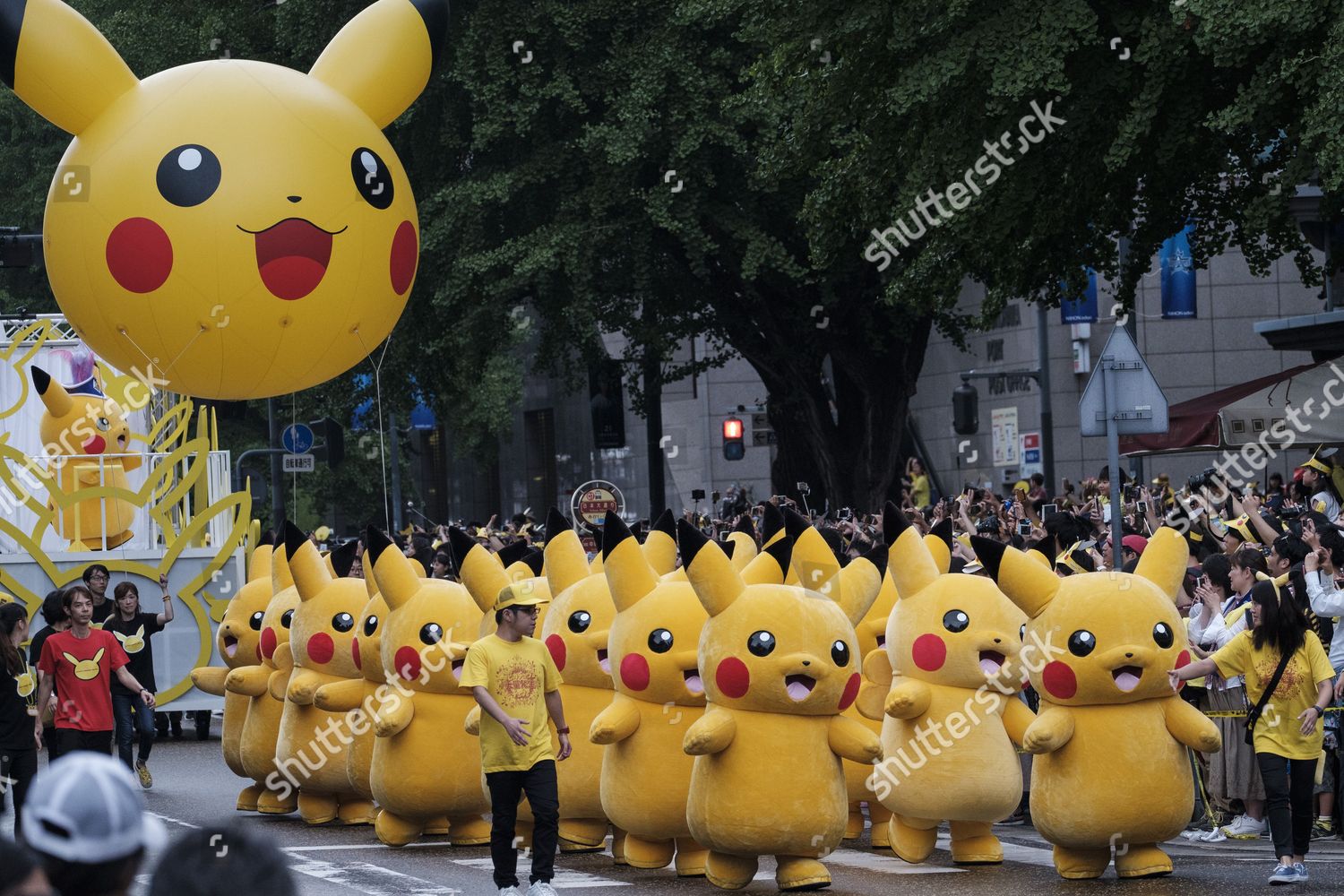 Pikachu Characters March During Pikachu Carnival Editorial Stock Photo ...