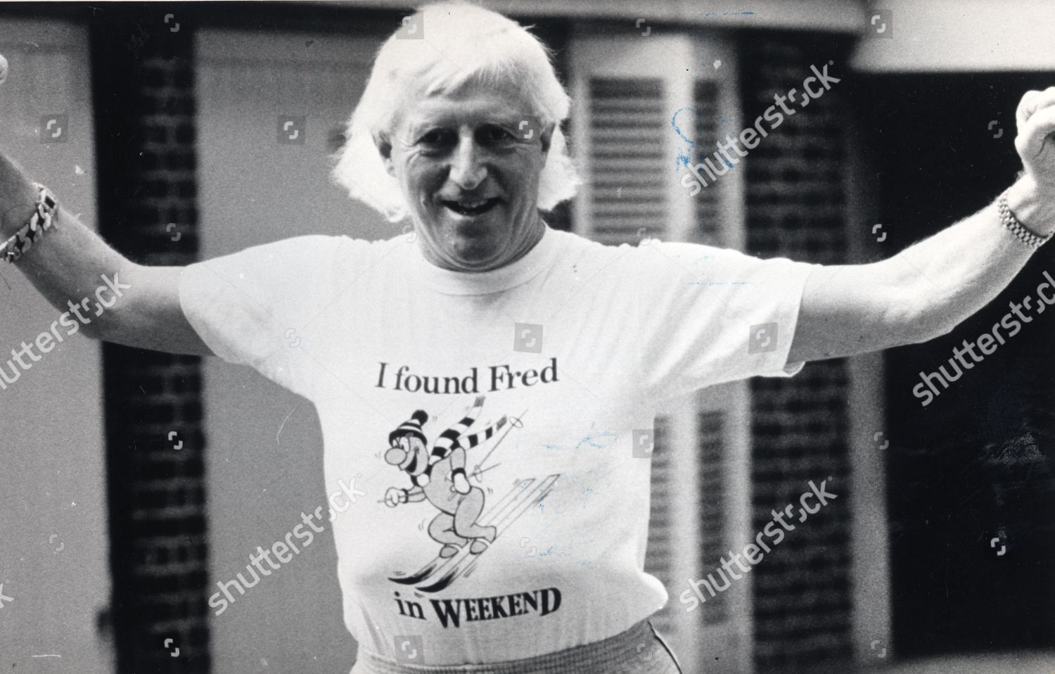 Sir Jimmy Savile Wearing Tshirt Daily Editorial Stock Photo - Stock ...