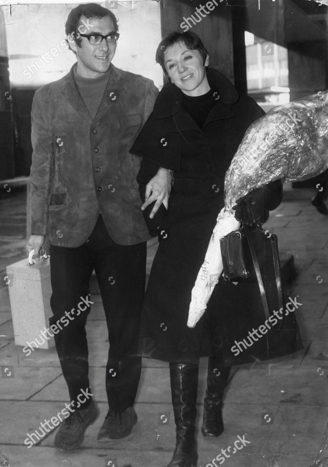 Actress Vivien Merchant Arrives Carrying Flowers Editorial Stock Photo ...