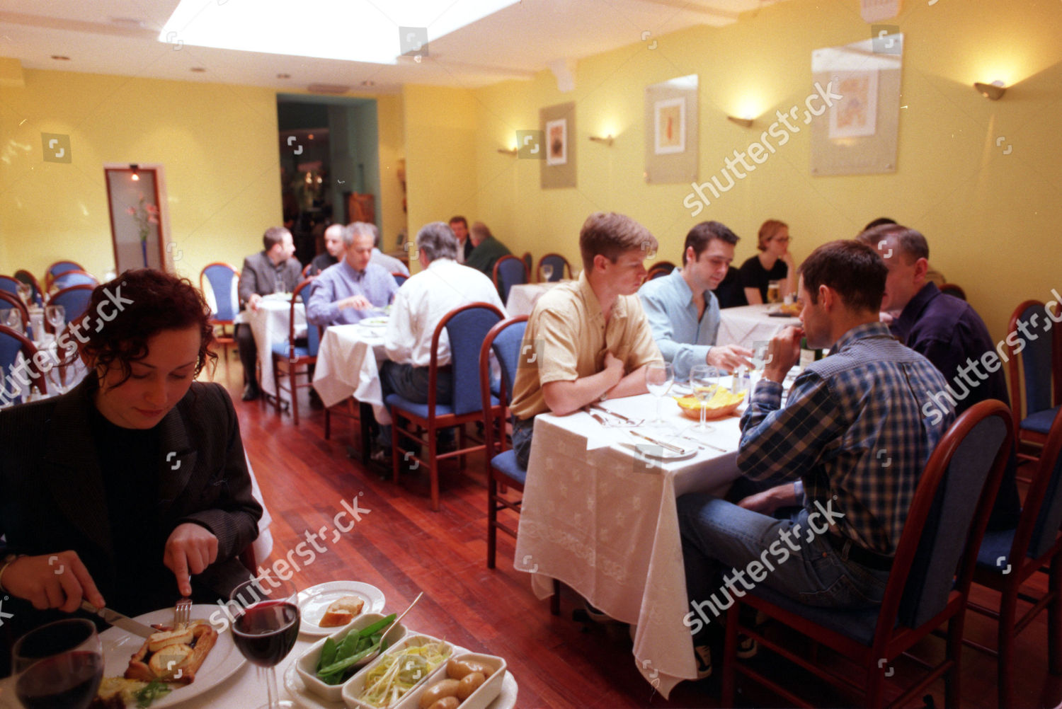 Customers Stargazer Restaurant Rathbone Street London Editorial Stock ...