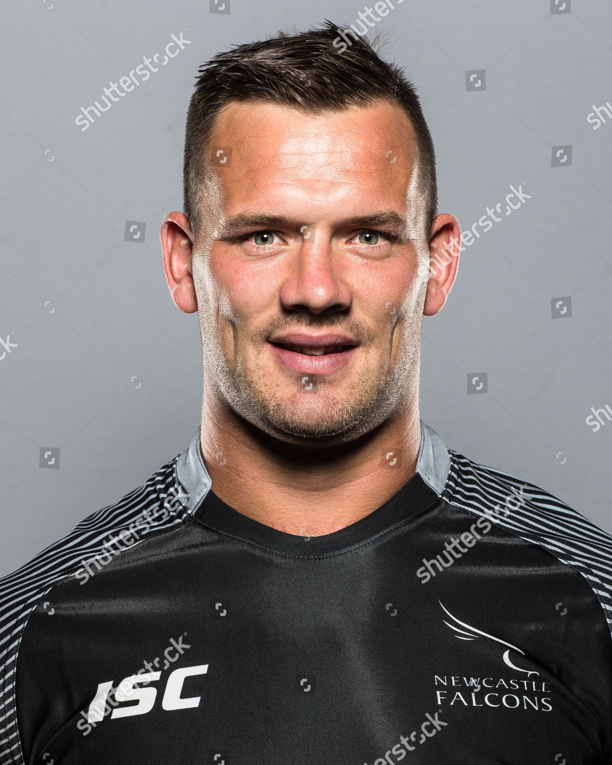 Ryan Burrows Newcastle Falcons Poses Camera Editorial Stock Photo ...