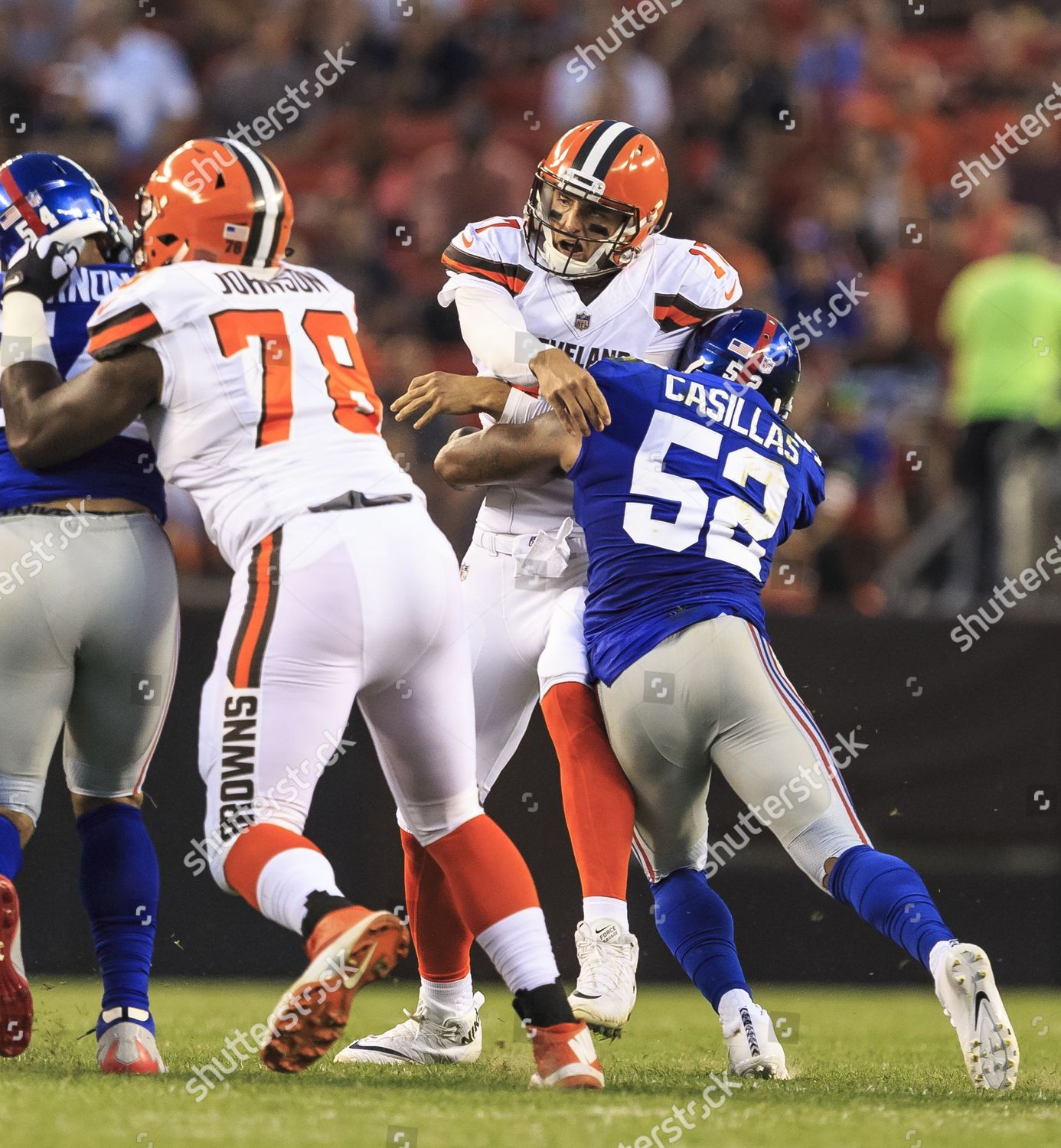 Cleveland Browns Quarterback Brock Osweiler 17 Editorial Stock Photo ...