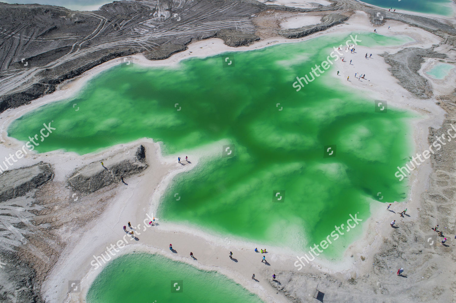Yanhu Lake Saltlake Has Been Known Editorial Stock Photo - Stock Image ...
