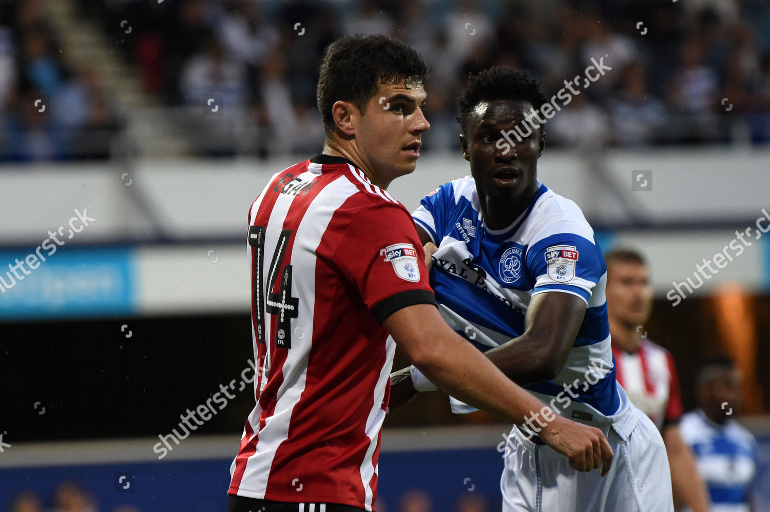 John Egan Brentford Tussles Idrissa Sylla Editorial Stock Photo - Stock ...