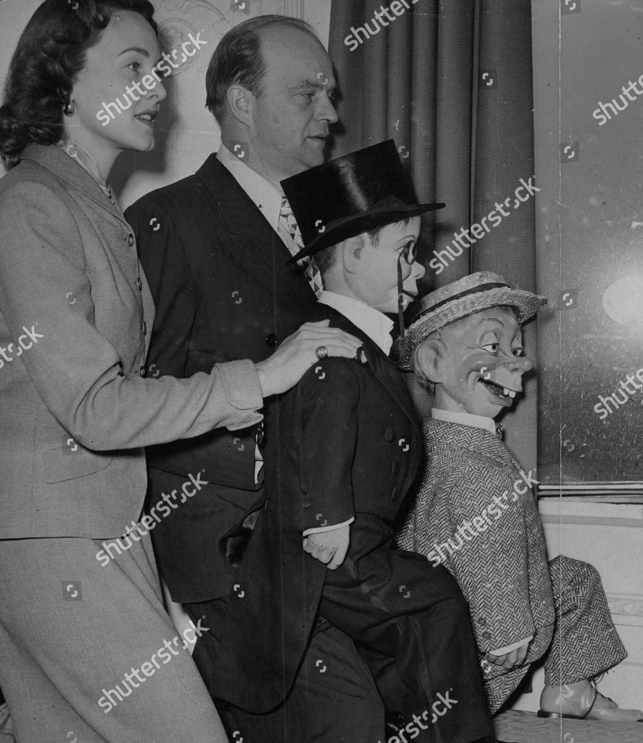 American Ventriloquist Edgar Bergen His Wife Editorial Stock Photo ...