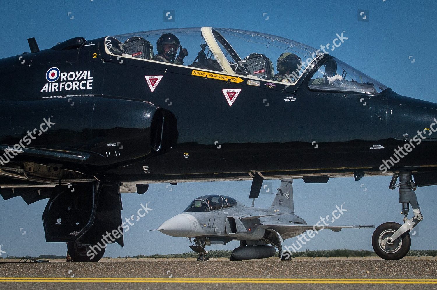 Pilot Hawk Fighter Jet British Royal Editorial Stock Photo - Stock ...