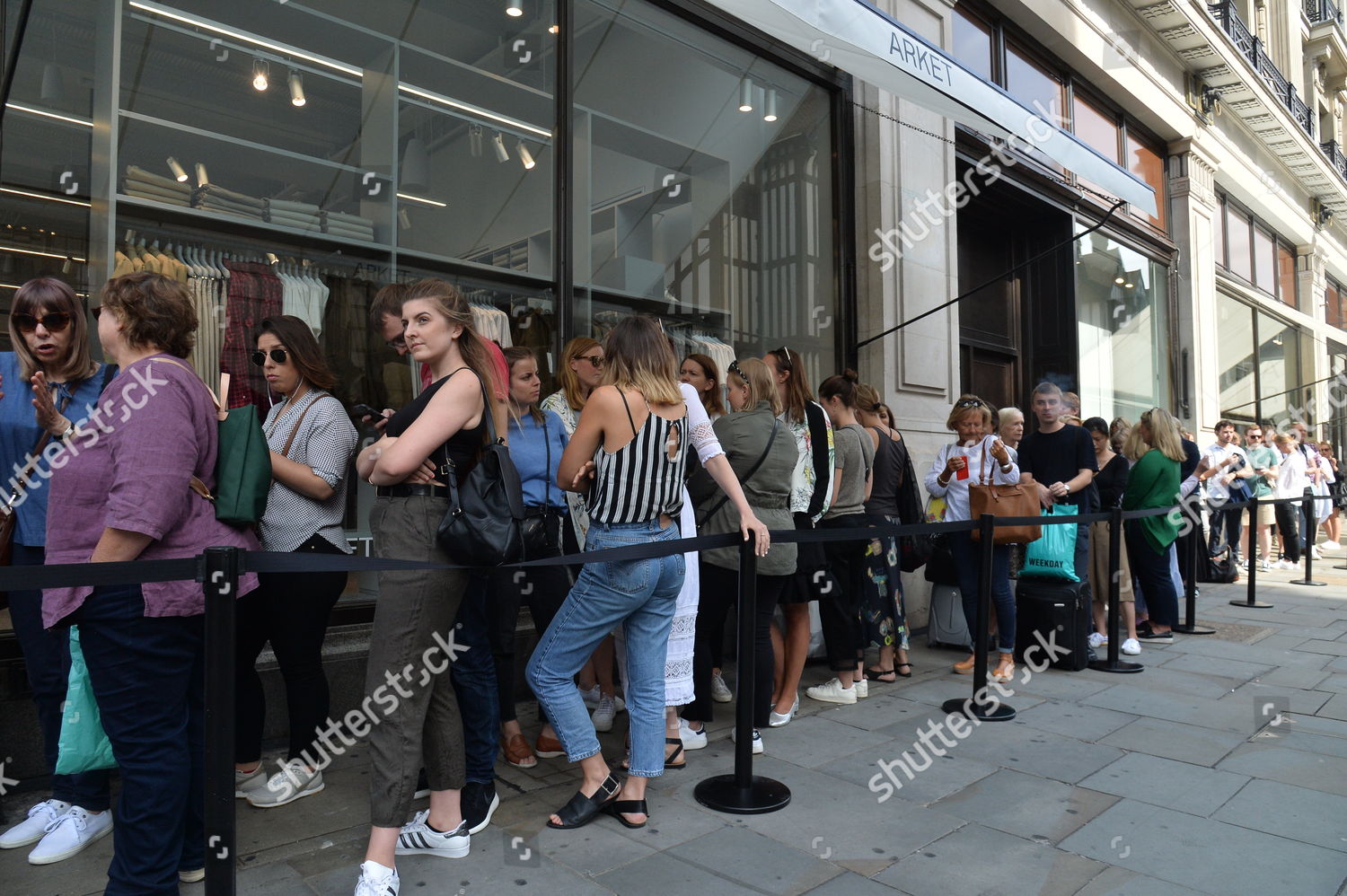 Customers Queue Outside Opening Hm Groups Editorial Stock Photo - Stock ...