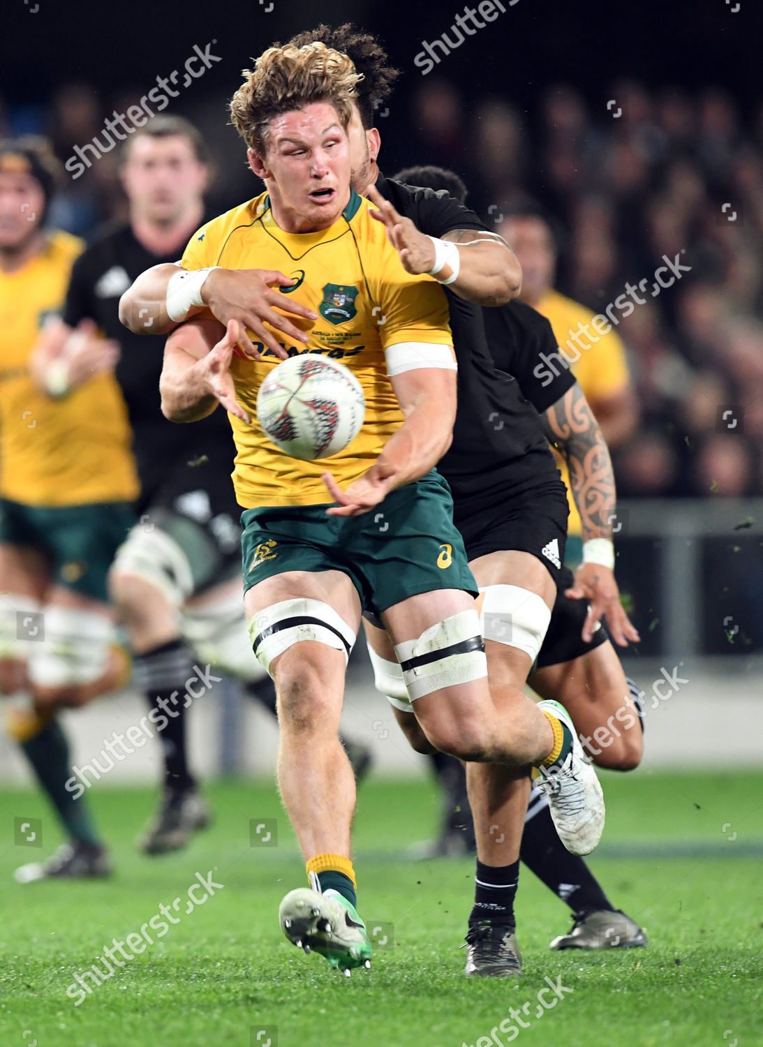Michael Hooper Australia Slips Tackle Ardie Editorial Stock Photo ...
