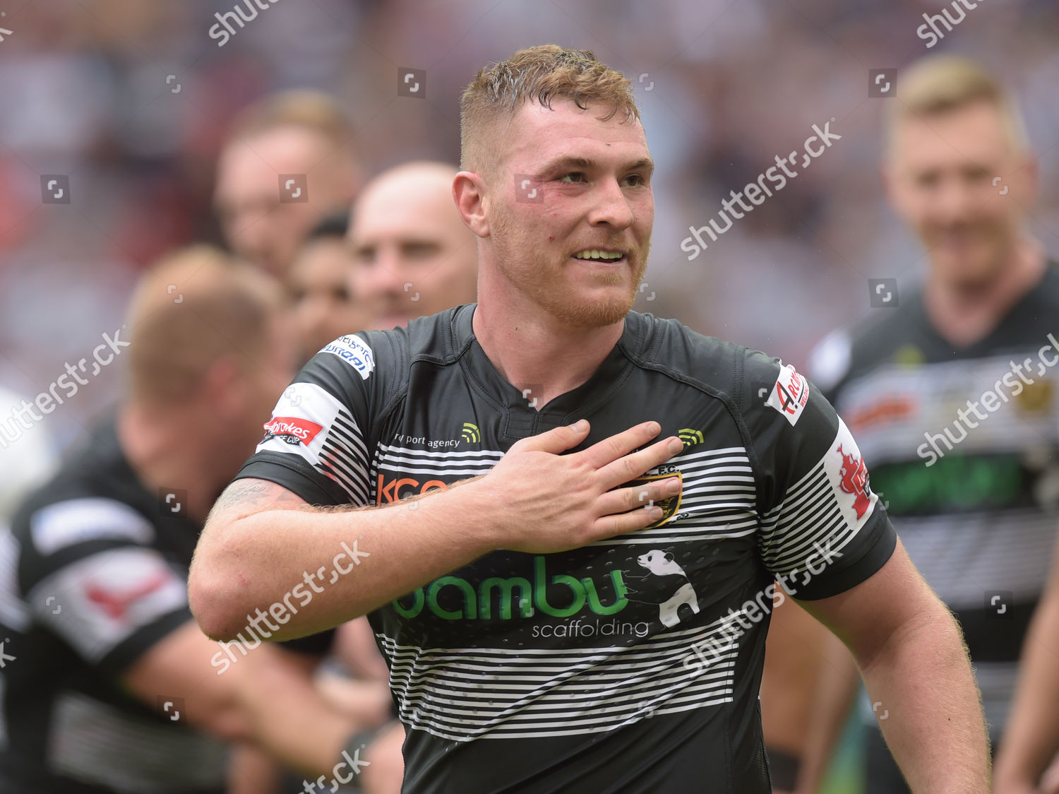 Scott Taylor Hull Fc Celebrates Editorial Stock Photo - Stock Image ...