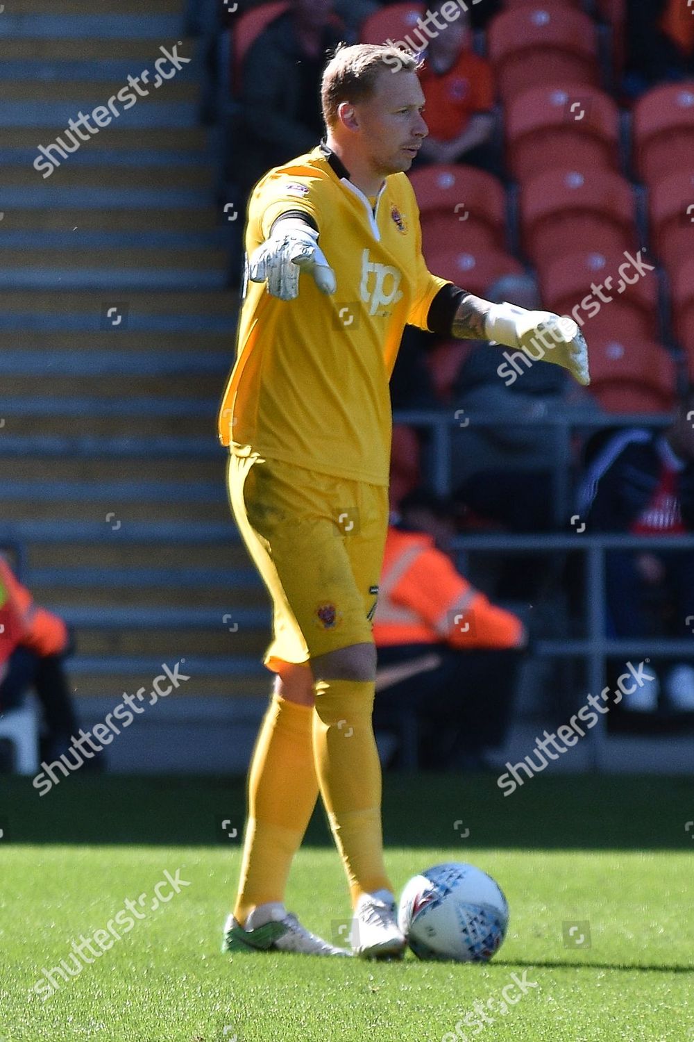 Blackpool Goalkeeper Ryan Allsop 26 During Editorial Stock Photo ...