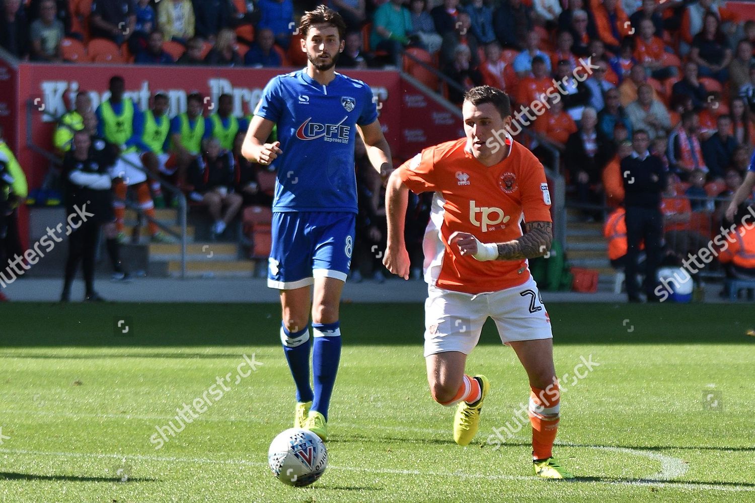 Blackpool Forward Callum Cooke 24 During Editorial Stock Photo - Stock ...