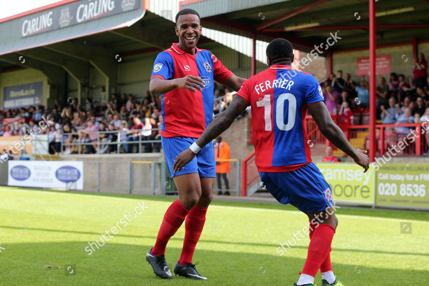 Kevin Lokko Dagenham Celebrates Scoring Third Editorial Stock Photo ...