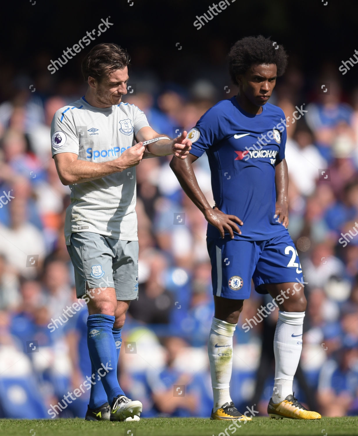 Leighton Baines Puts On Captains Armband Editorial Stock Photo - Stock ...