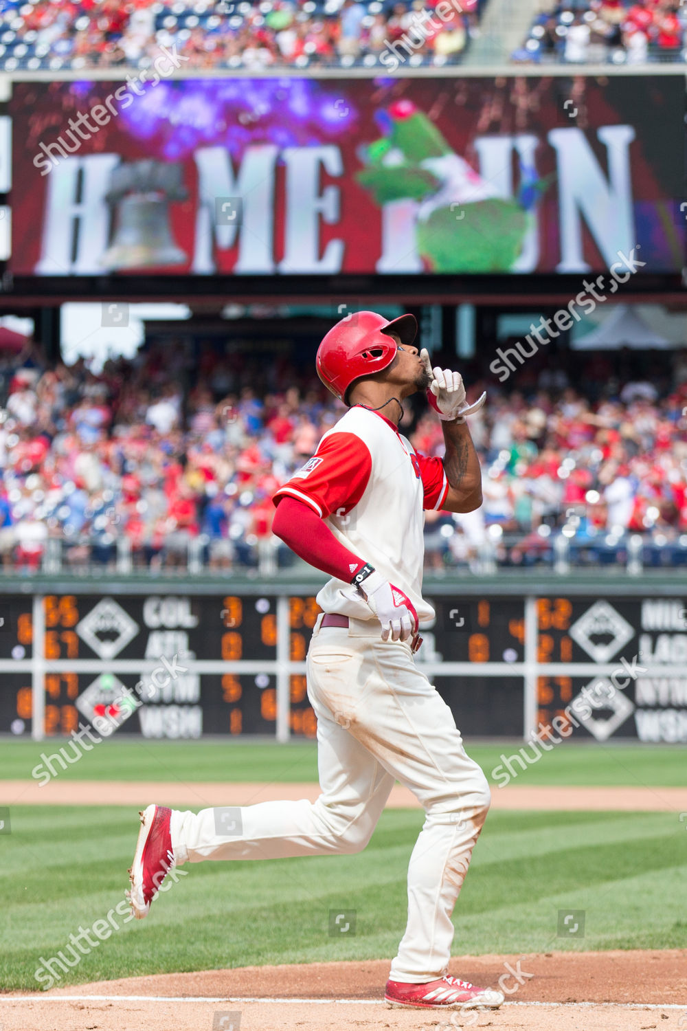 Philadelphia Phillies Right Fielder Nick Williams Editorial Stock Photo ...
