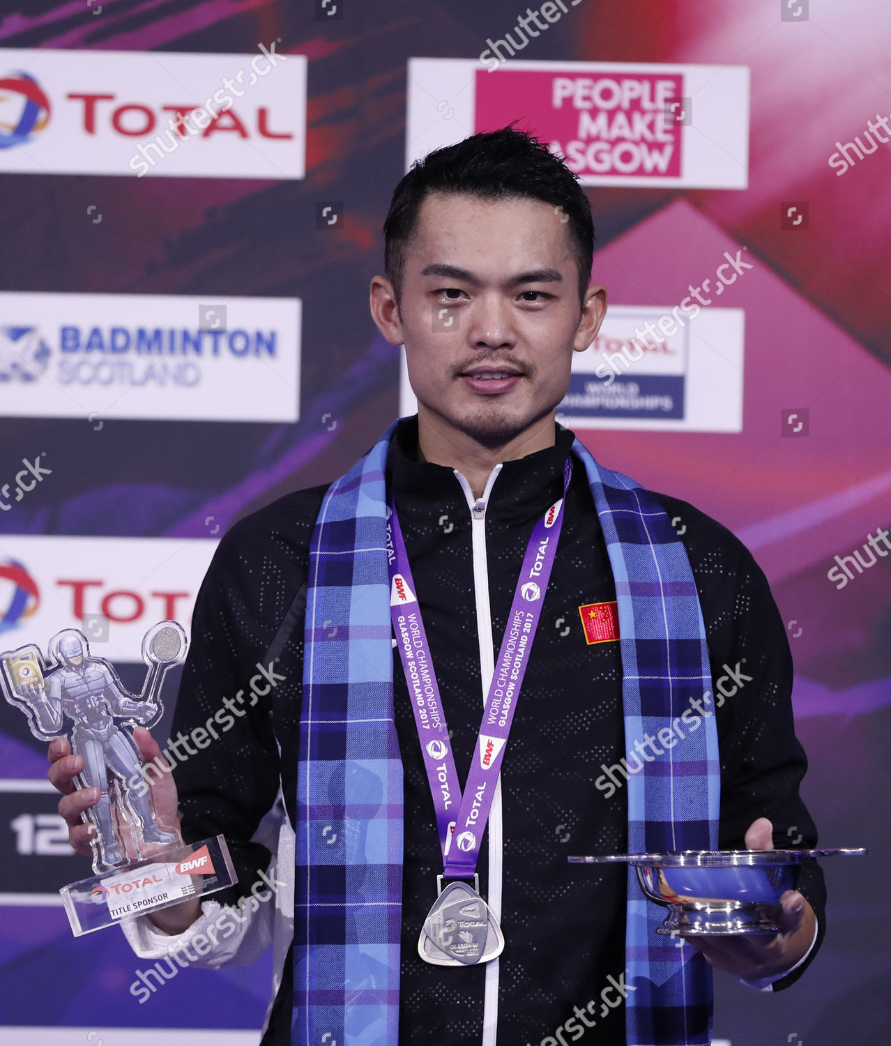 Lin Dan China Poses During Awarding Editorial Stock Photo - Stock Image ...