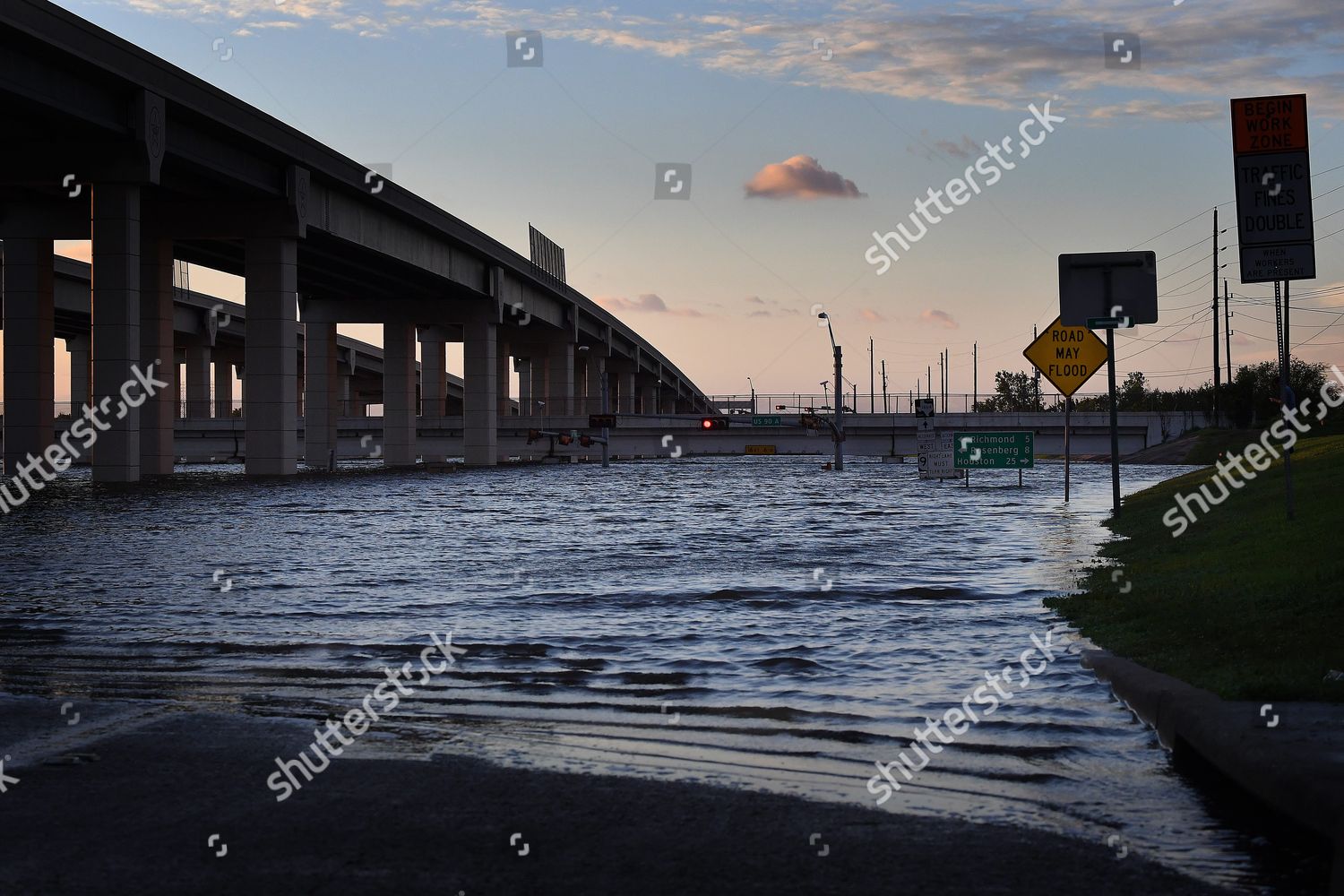 Flooding Friendswood Pearland Houston Editorial Stock Photo - Stock ...
