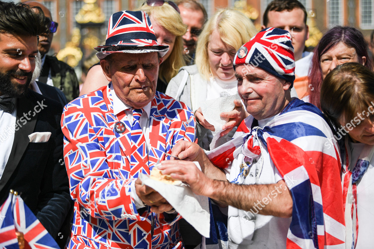 Two Men Wearing Union Jack Clothing Editorial Stock Photo - Stock Image ...