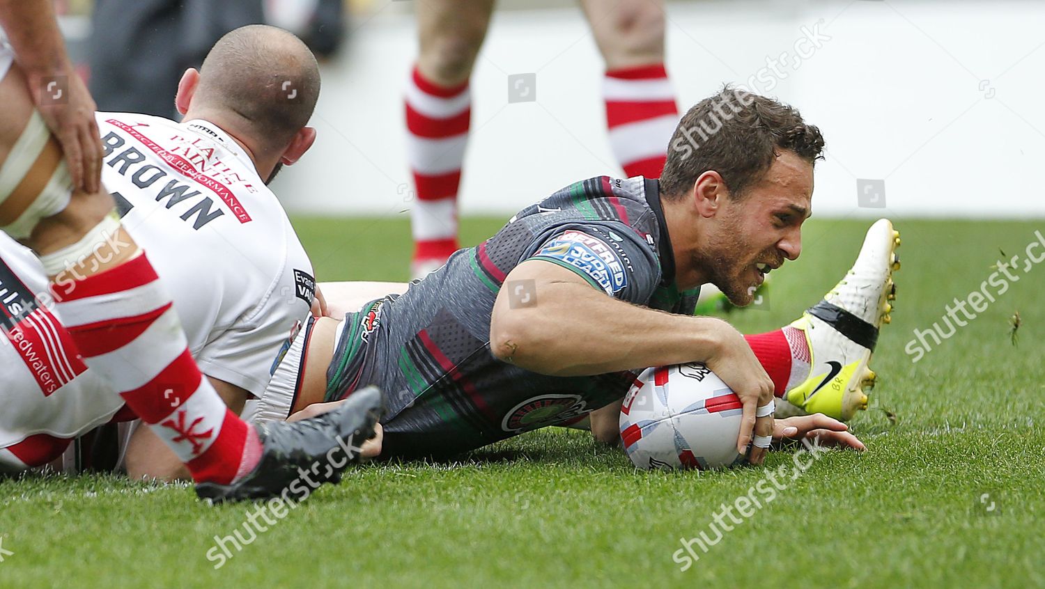 Widnes Lloyd White Goes Over 2nd Editorial Stock Photo - Stock Image ...