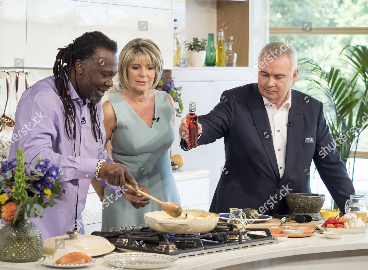 Levi Roots Eamonn Holmes Ruth Langsford Editorial Stock Photo - Stock ...