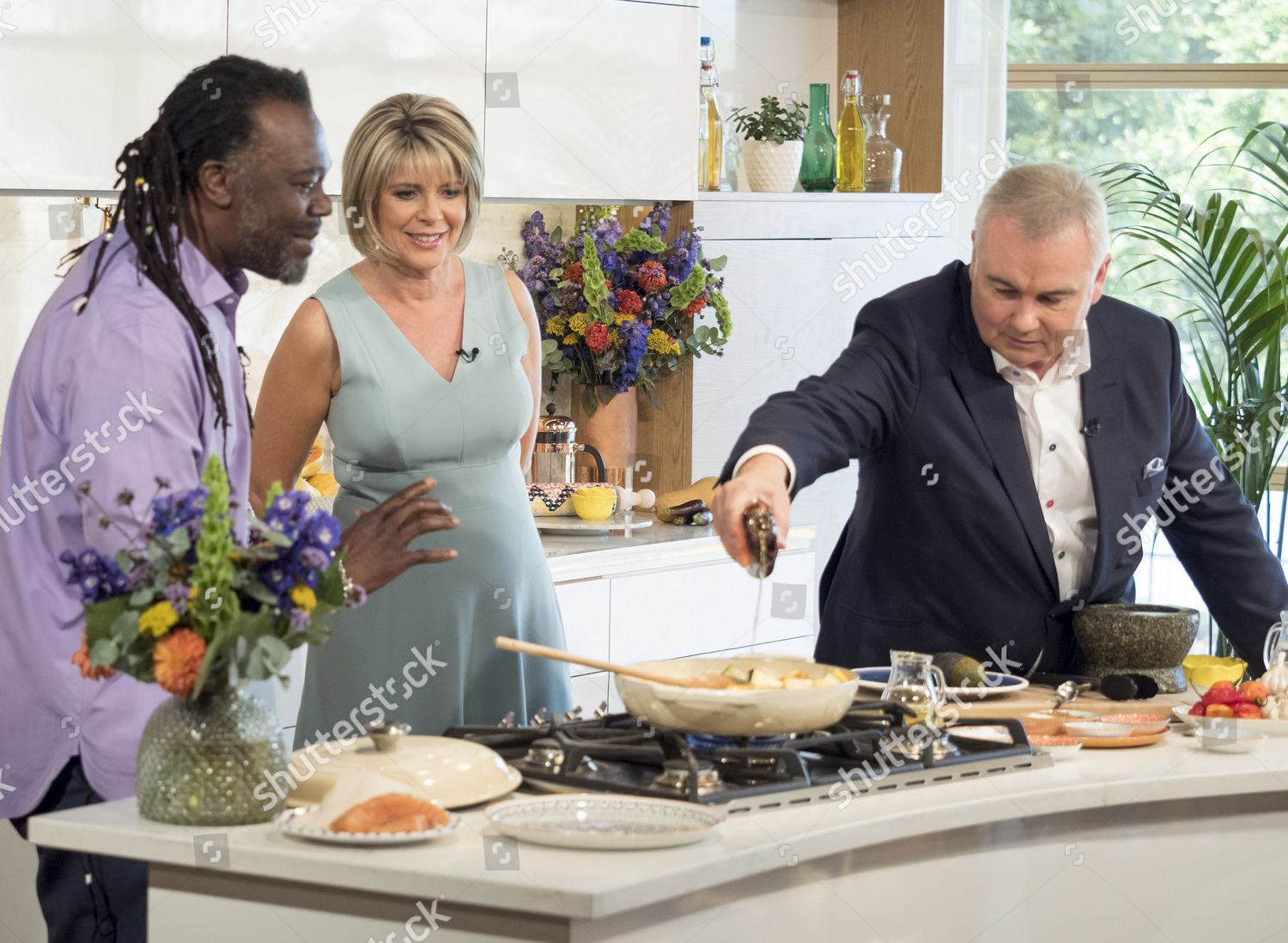 Levi Roots Eamonn Holmes Ruth Langsford Editorial Stock Photo - Stock ...