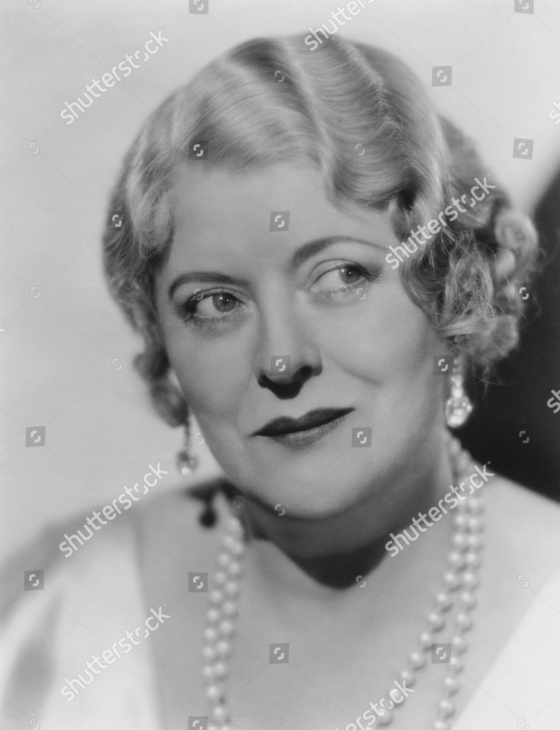 Mary Boland Head Shoulders Publicity Portrait Editorial Stock Photo ...