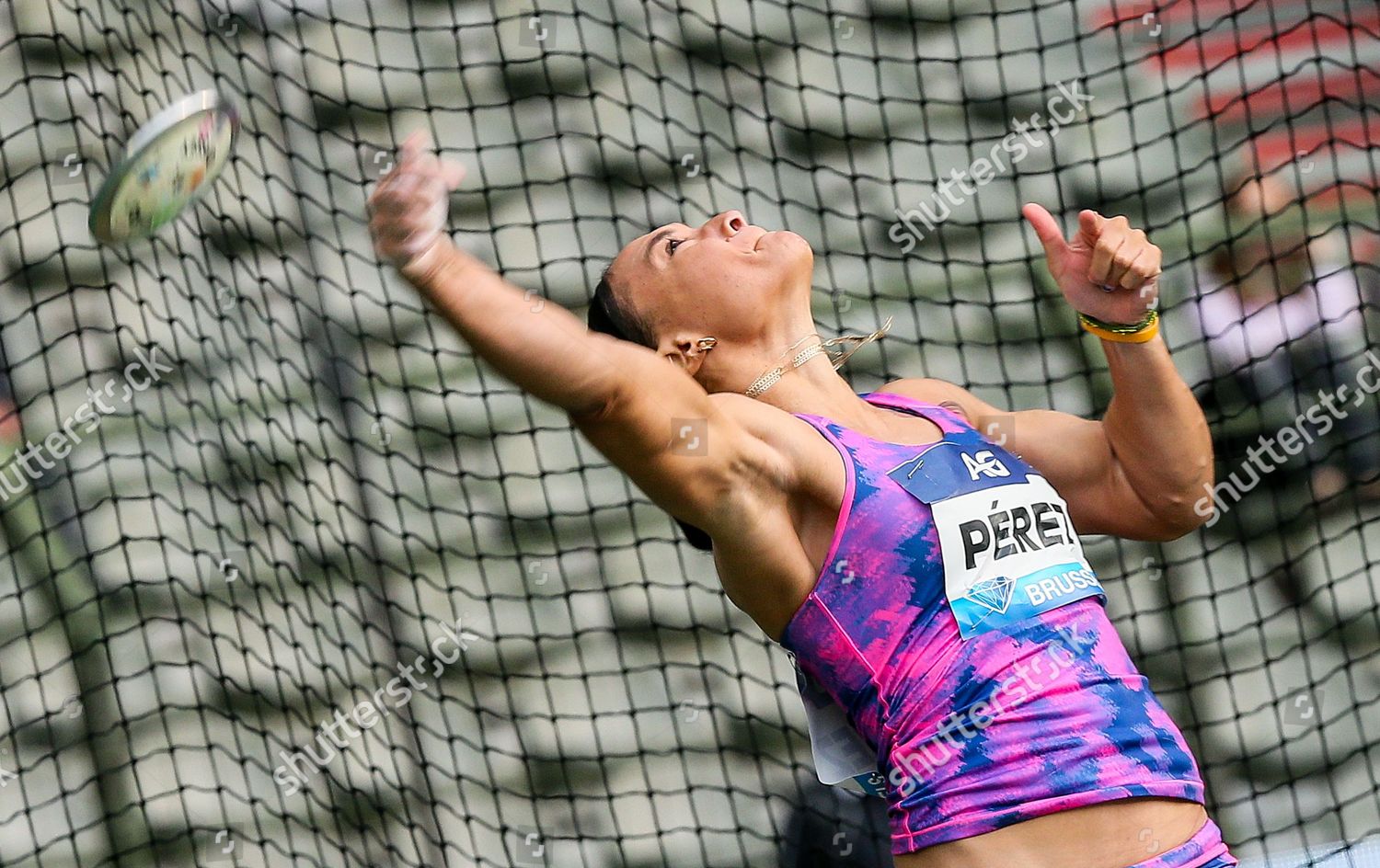 Yaime Perez Cuba Competes Womens Discus Editorial Stock Photo - Stock ...
