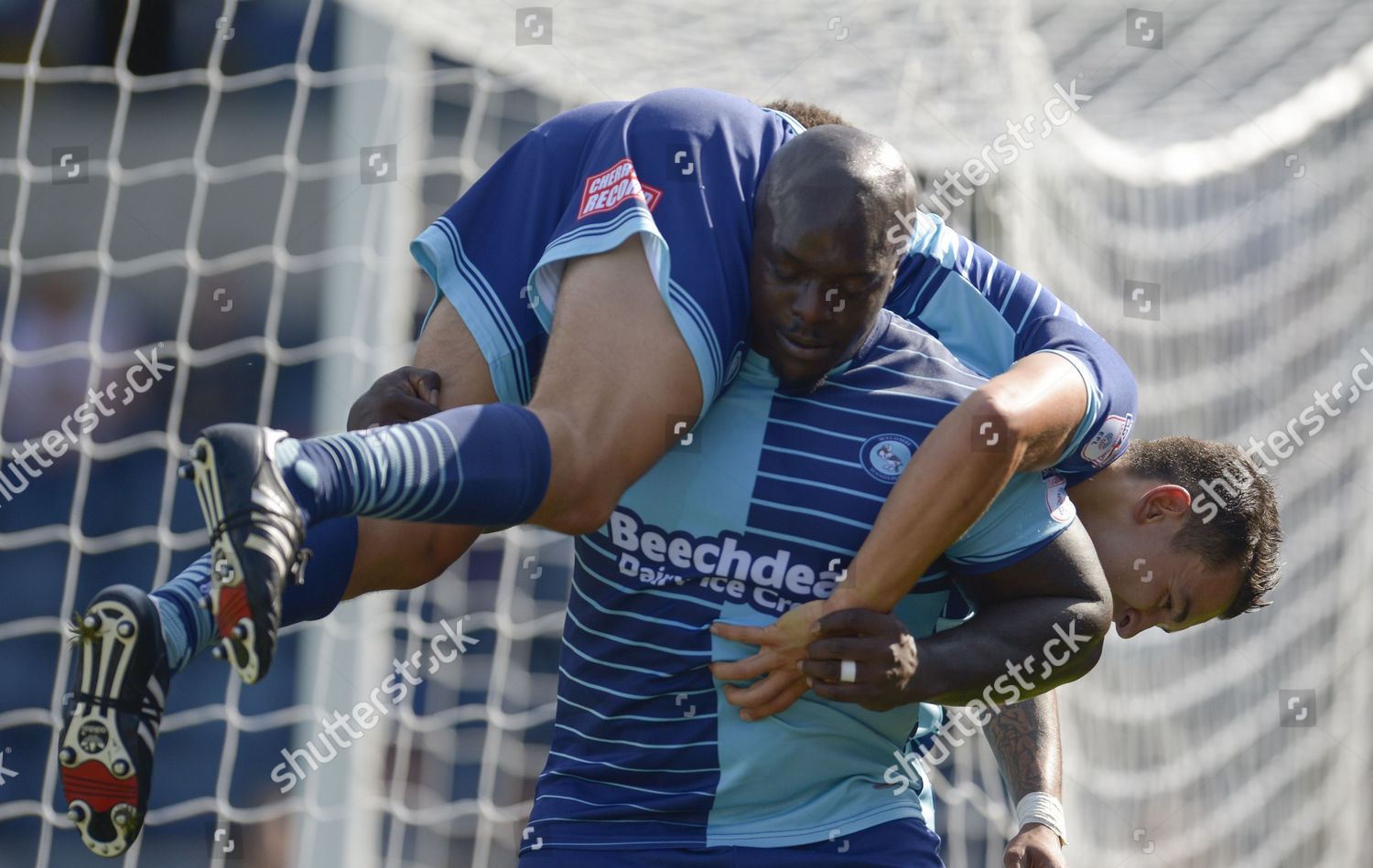 Luke Onien Wycombe Wanderers Scores Celebrates Editorial Stock Photo ...