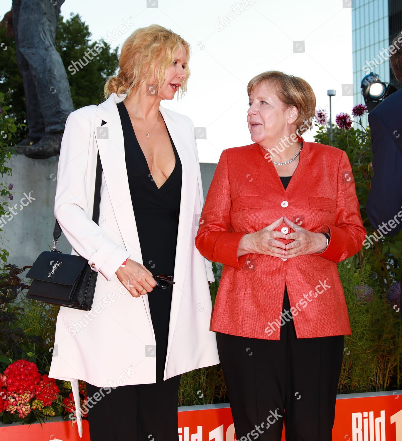 Veronica Ferres Angela Merkel Editorial Stock Photo - Stock Image ...