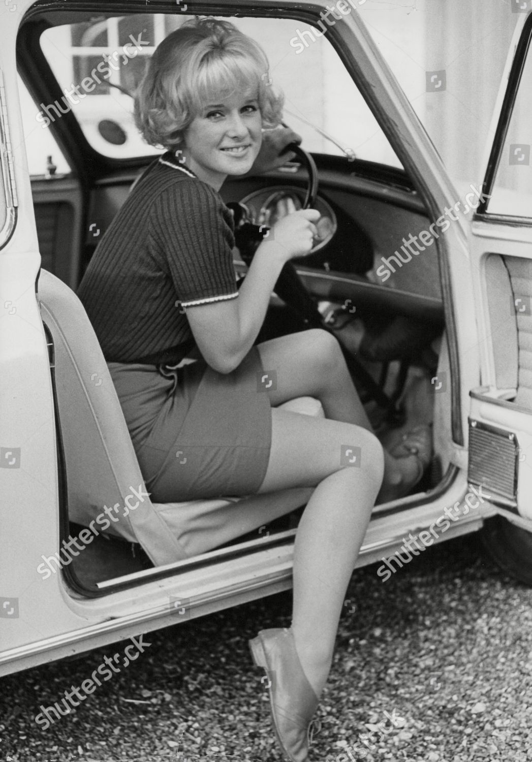 Debbie Bowen Actress Sitting Mini Car Editorial Stock Photo - Stock ...