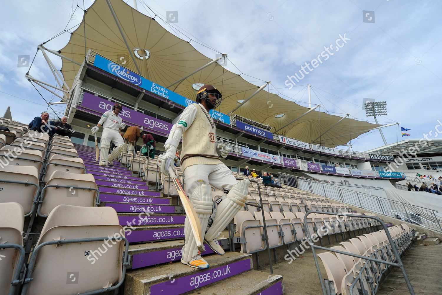 Ryan Patel Surrey Walks Out Bat Editorial Stock Photo - Stock Image ...