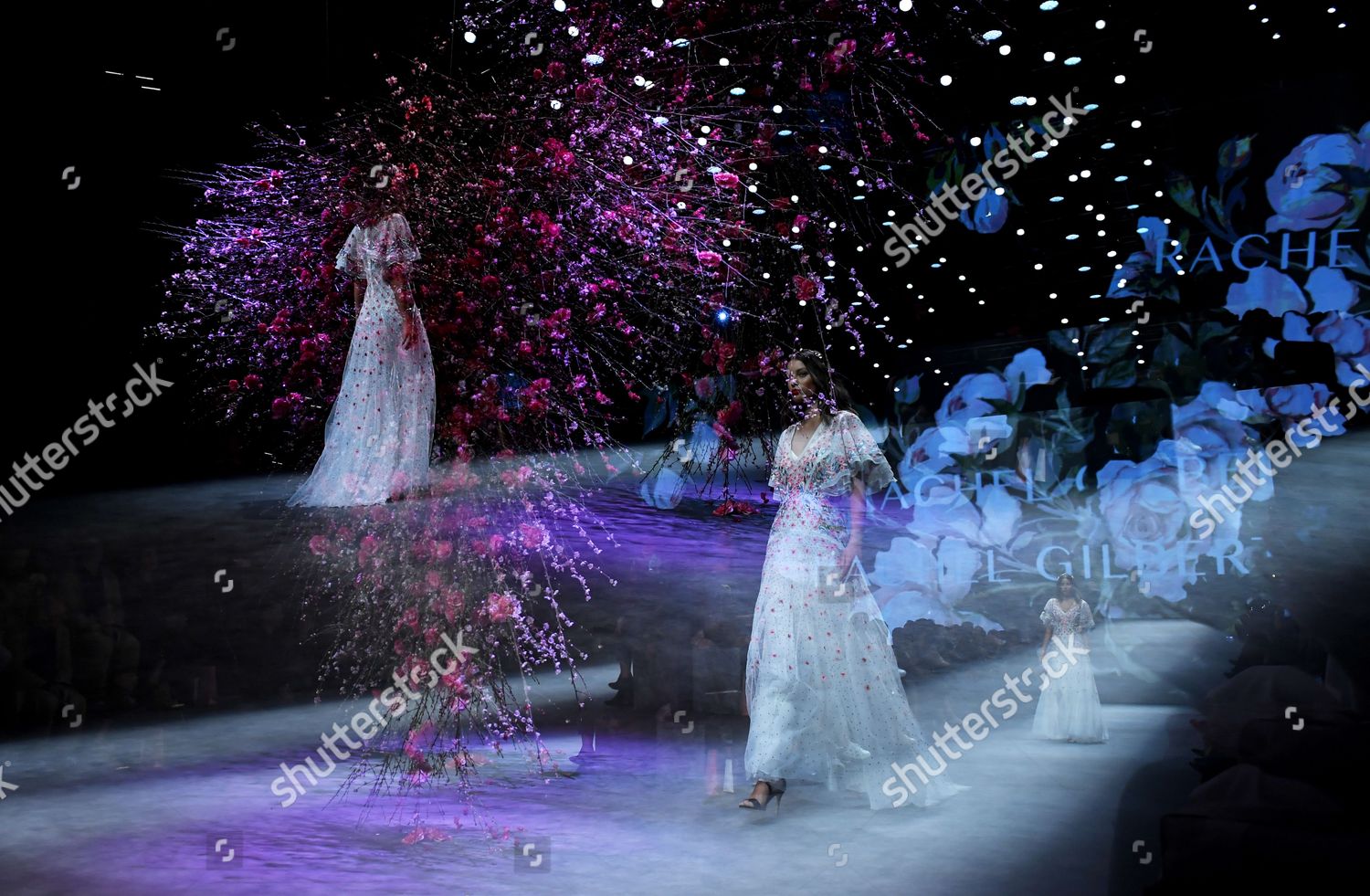 Multiple Exposure Model During Premium Runway Editorial Stock Photo ...