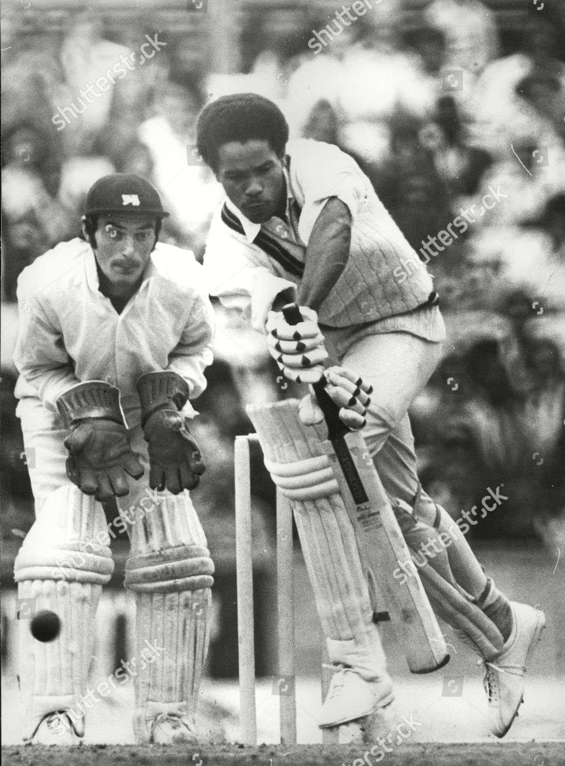 West Indian Cricketer Keith Boyce Action Editorial Stock Photo - Stock ...
